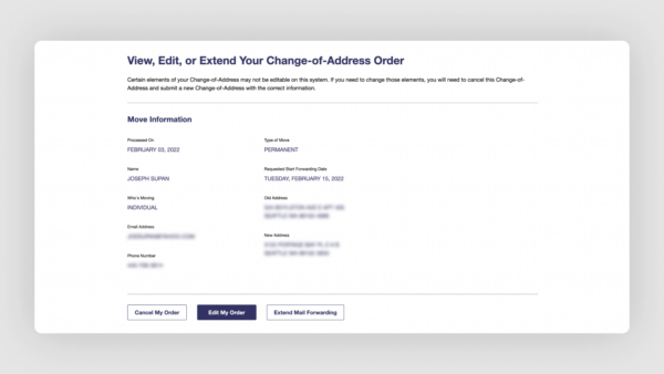 How to Cancel or Update Your Change of Address