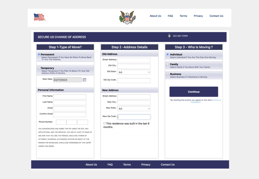How to Avoid Change-of-Address Scam Sites